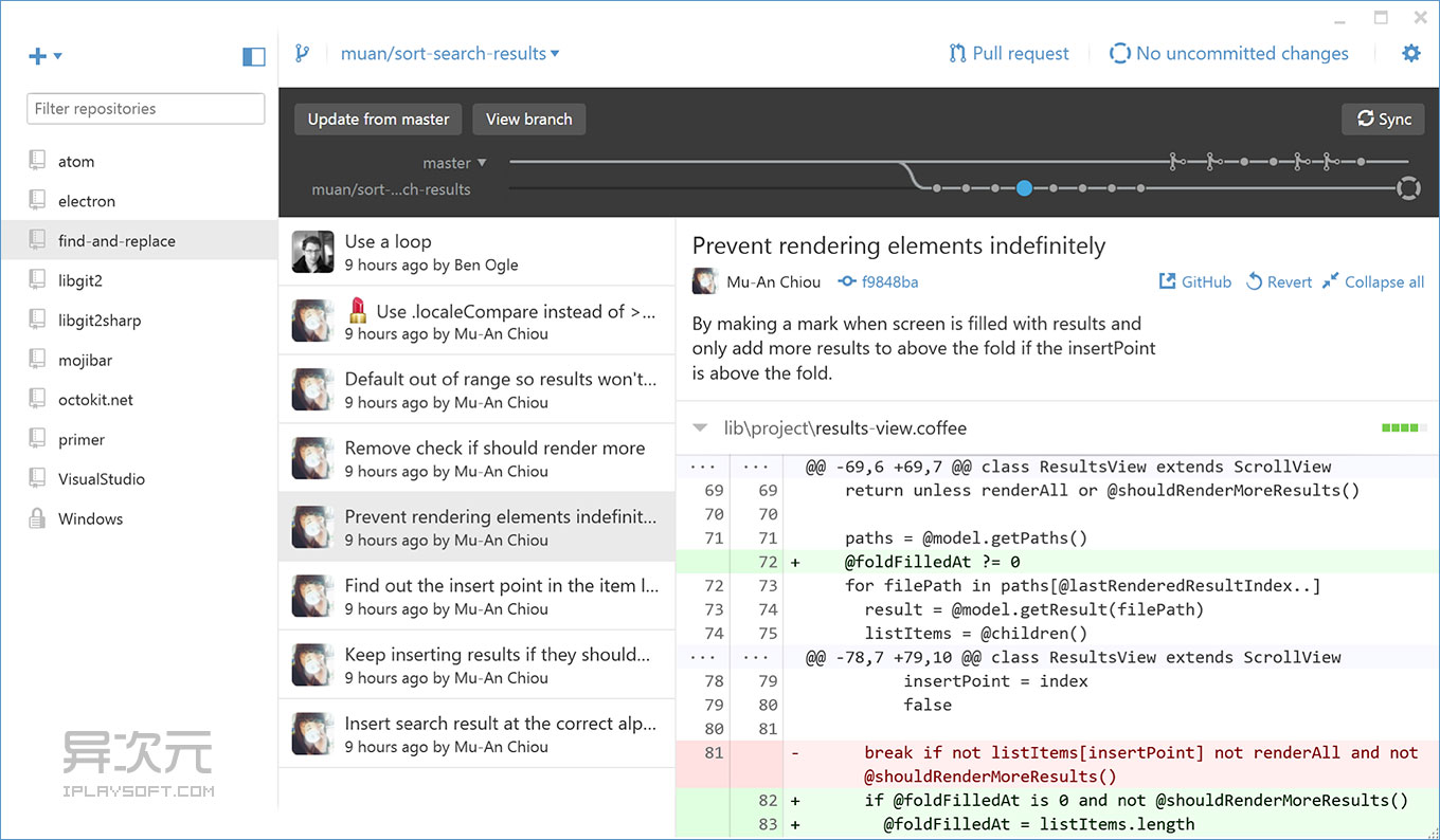 Github Desktop 官方桌面客户端工具下载 免费 Git 代码版本控制软件 异次元软件世界