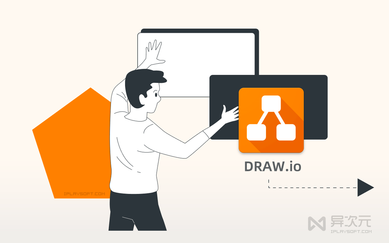 Draw.io - 吊打付费！开源免费的跨平台流程图绘图制图工具 (替代 Visio / ProcessOn) - 异次元软件下载