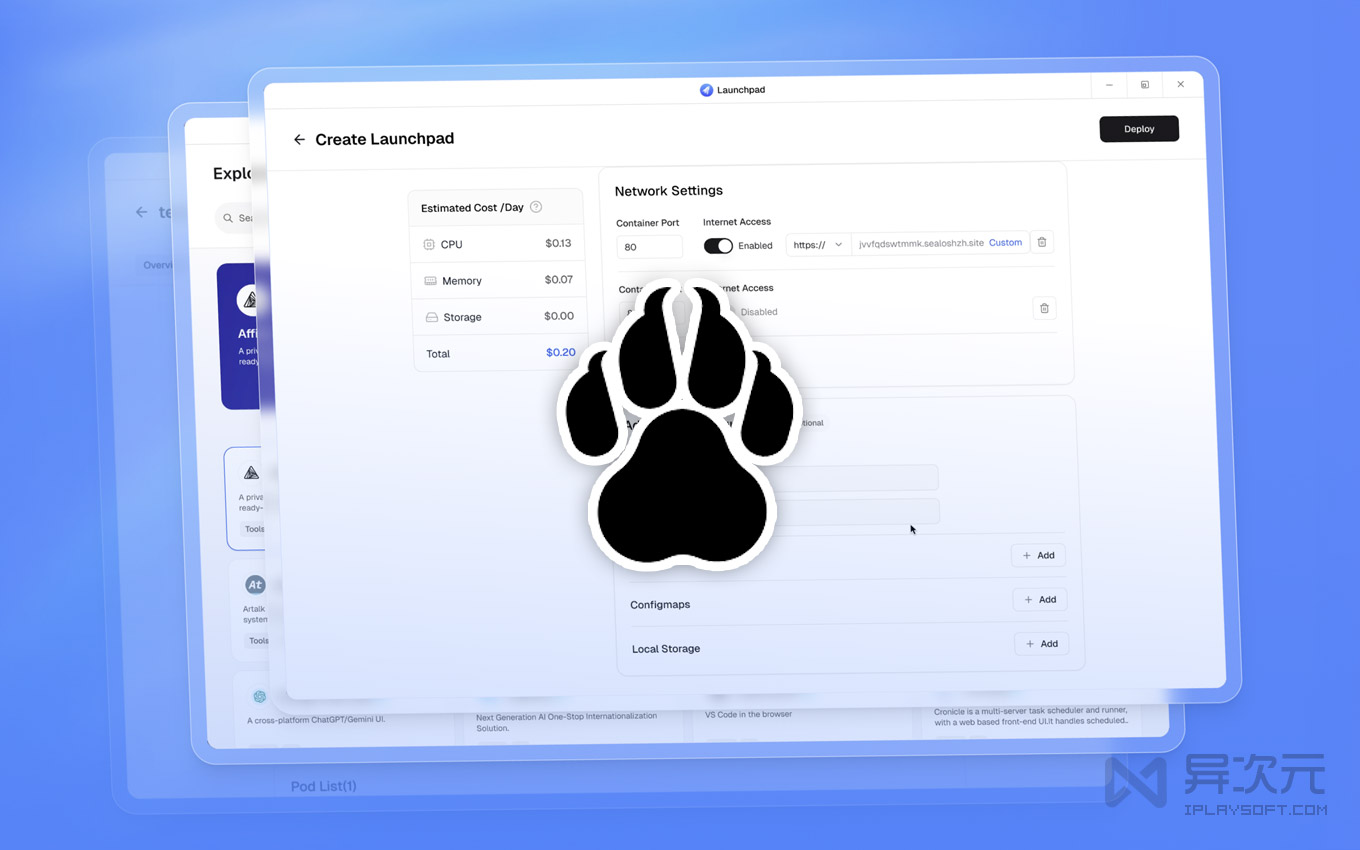 终身每月免费送 $5！ClawCloud Run 云平台 (一键部署各种 Docker 应用) - 异次元软件下载