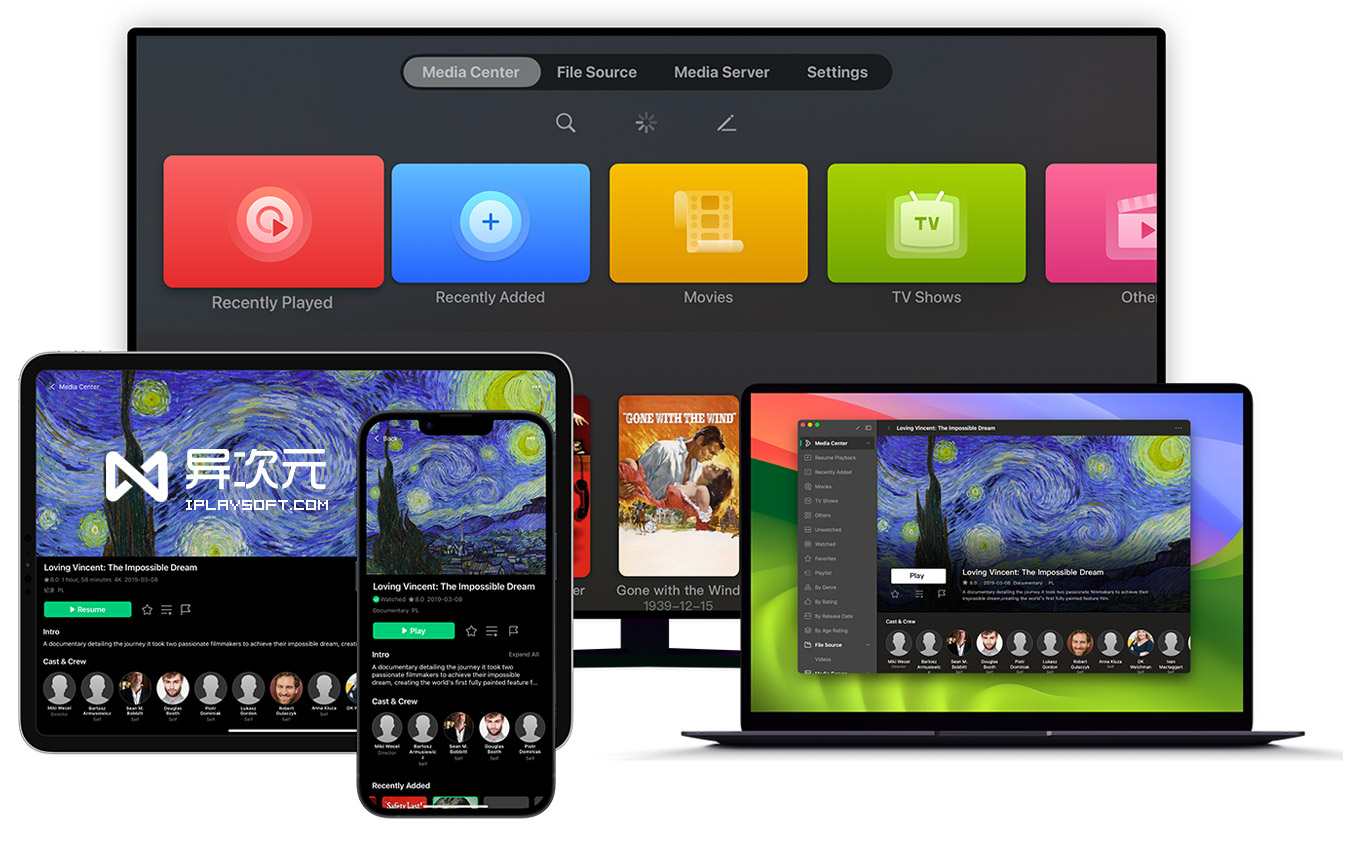 VidHub 追剧看片利器！自动生成精美影视库 / 聚合播放网盘视频资源 (HDR 杜比/投屏) - 异次元软件下载